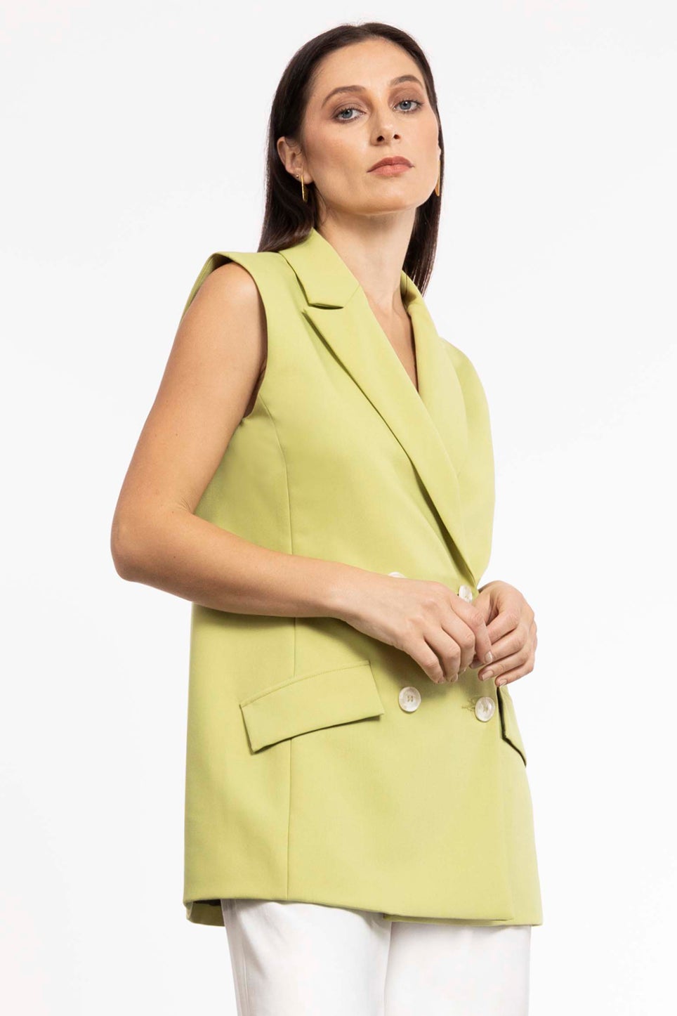 Colab Waistcoat in Green | Repertoire