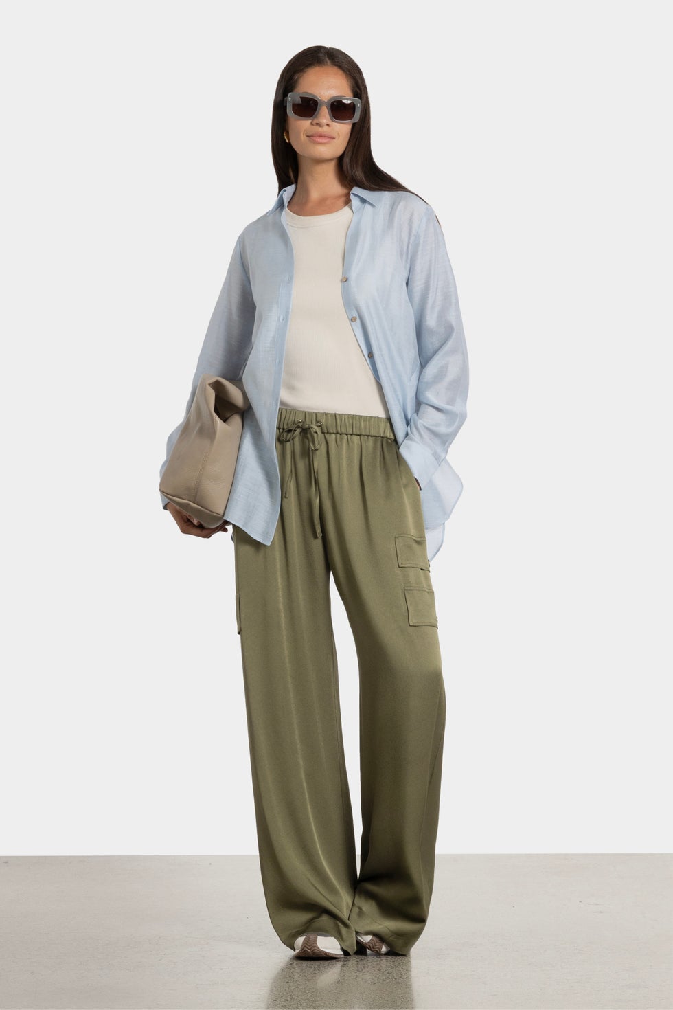 Riva Cargo Pant in Green | Repertoire